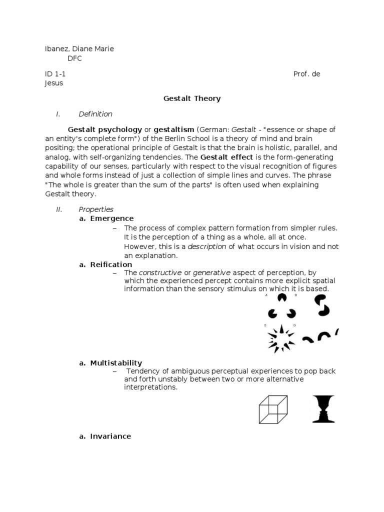 Gestalt Theory | PDF | Perception | Cybernetics