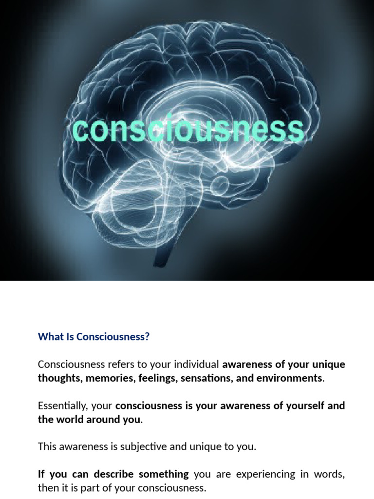 Concious and Behavior | PDF