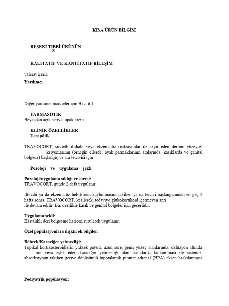 Travocort 10 MGG 1mgg Krem | PDF