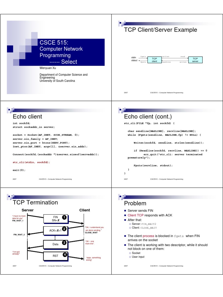 An Overview of Network Programming Techniques for Monitoring Multiple Descriptors | PDF ...