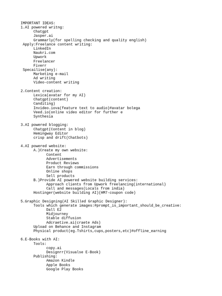 12 Important Ideas | PDF