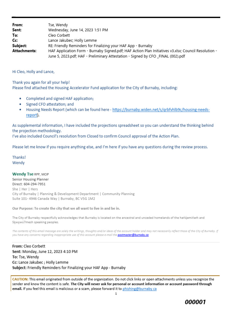 Burnaby HAF Application | PDF | Zoning | Climate Resilience