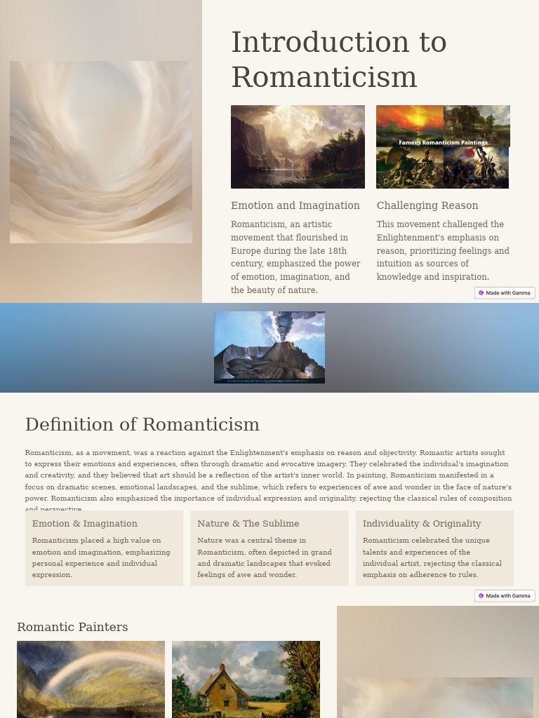 Introduction To Romanticism | PDF