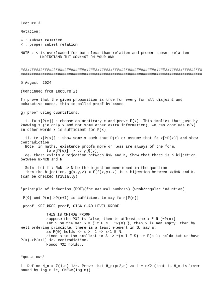 Proof Techniques in Mathematics Lecture | PDF | Mathematical Concepts ...