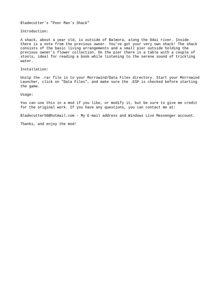 Poor Man's Shack | PDF Poor Man's Shack | PDF