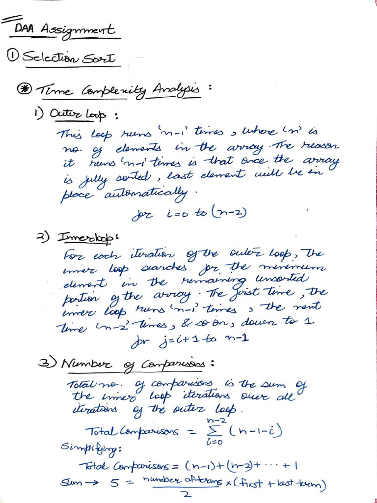 DAA Assignment 1 Ankrish Sharma | PDF