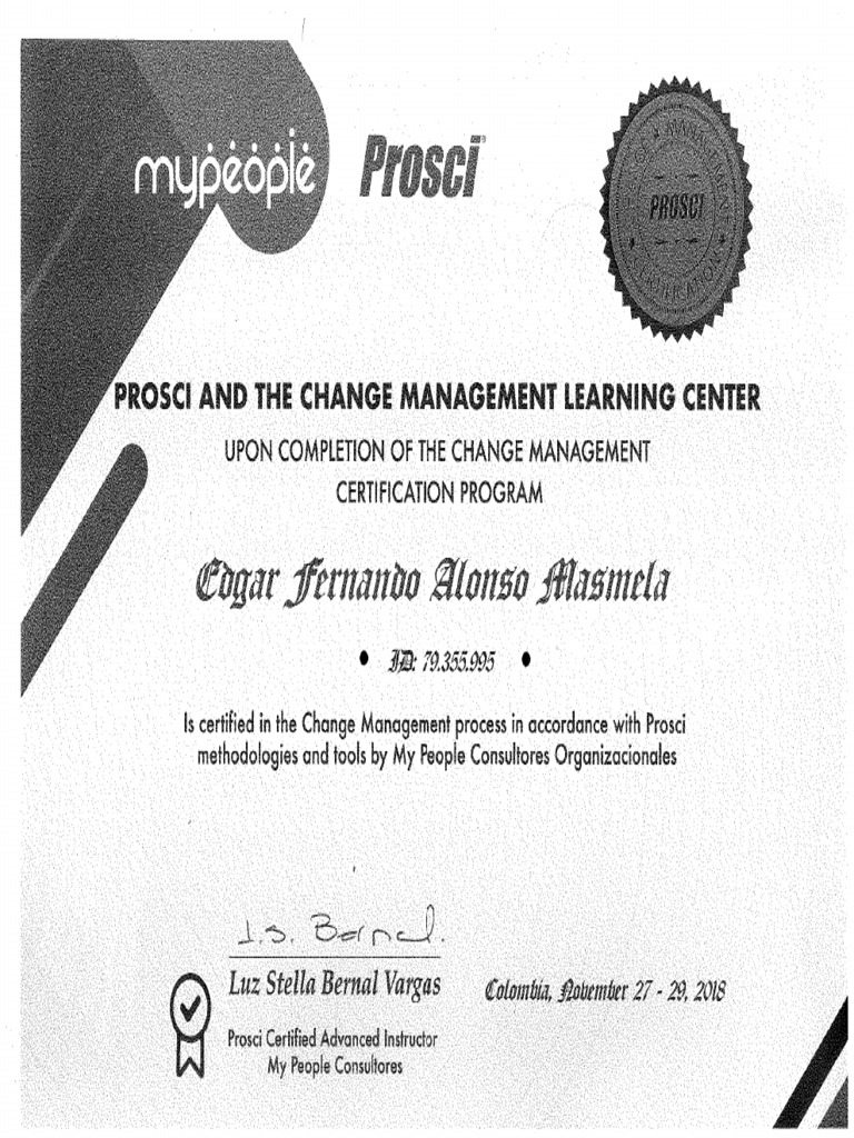 ADKAR - Prosci - Change Management Certification | PDF