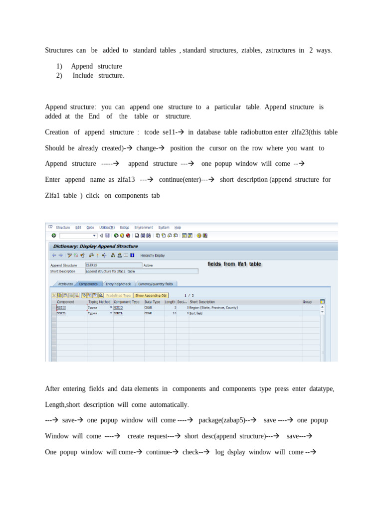 Creation of Append and Include Structure | PDF