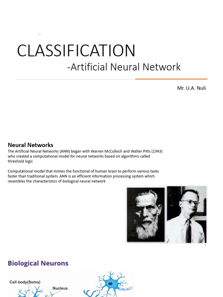 3.machine Learning Unit3b Classification Neural Network | PDF