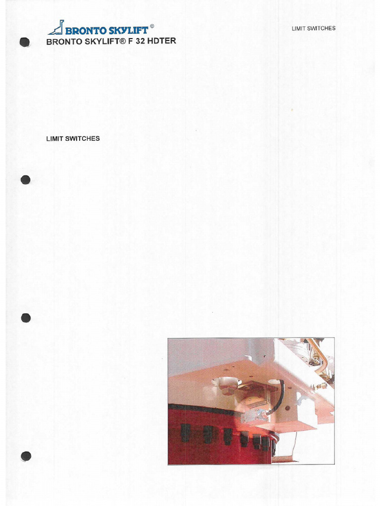 Bronto Skylift - Limit Switches | PDF