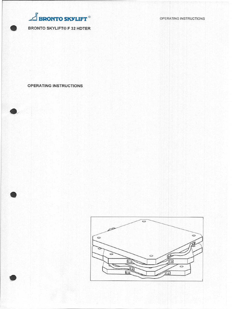 Bronto Skylift - Operating Instructions | PDF
