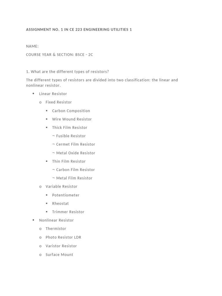 Assignment Utilities-1 | PDF