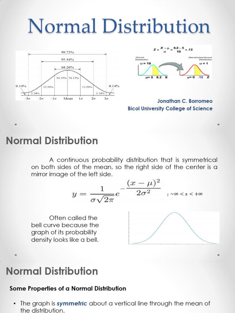 Normal Distribution RCSMED | PDF