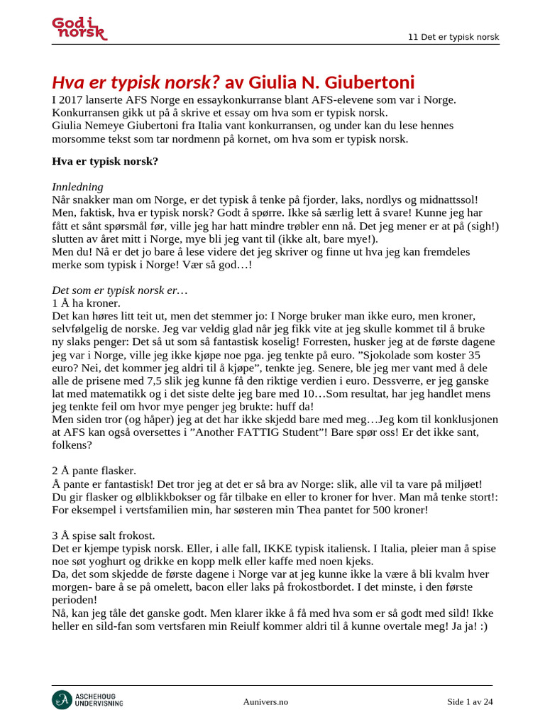 GIN1 K11 KO Word Samlet BM | PDF