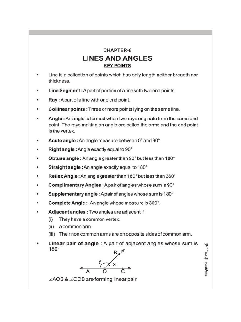 Lines and Angles | PDF