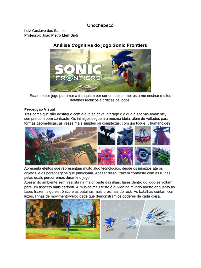 Sonic Frontiers | PDF