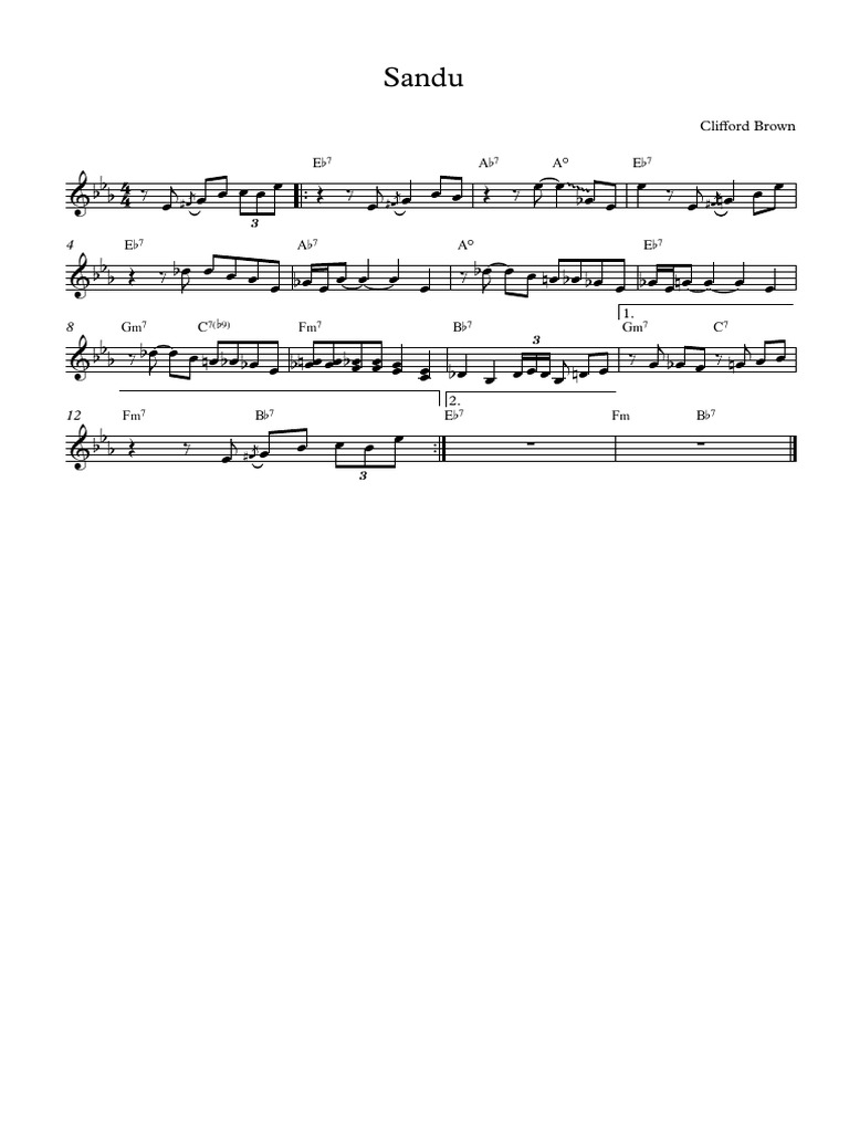 Sandu - Full Score | PDF