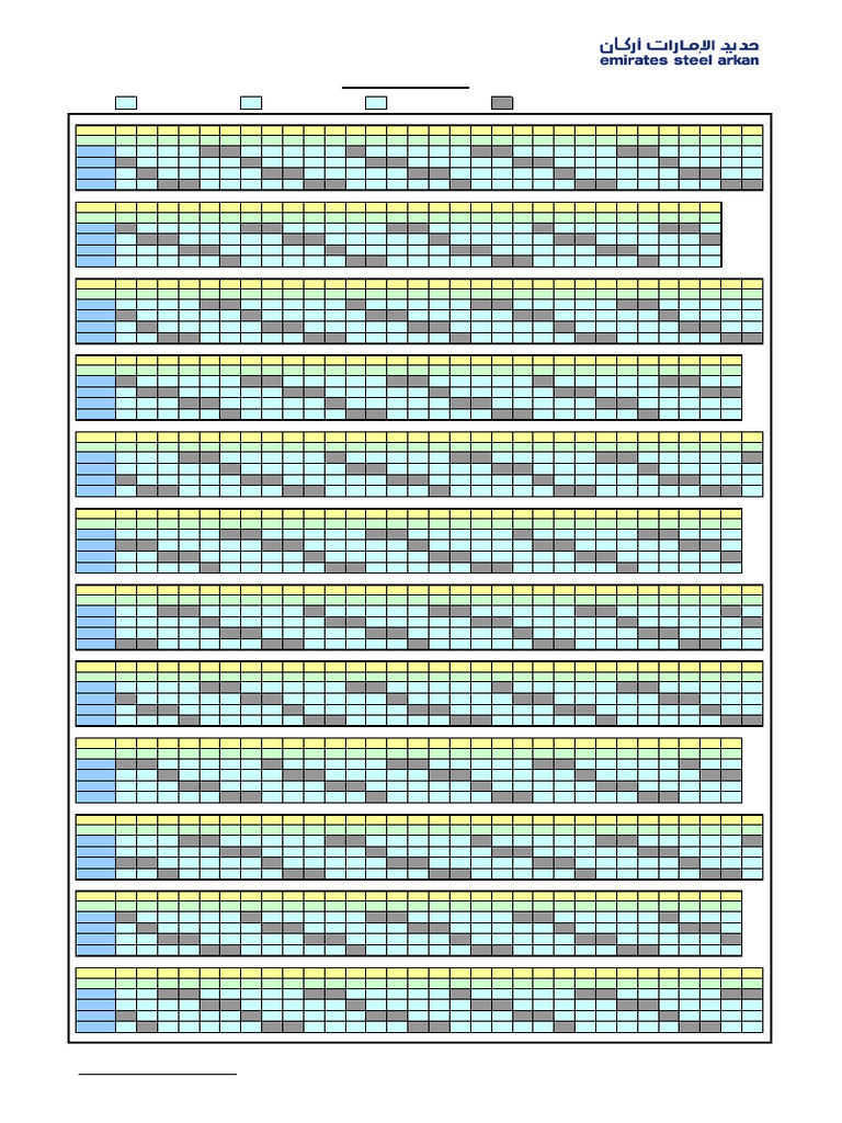 ES Shift Rota 2024 (4 Groups) | PDF