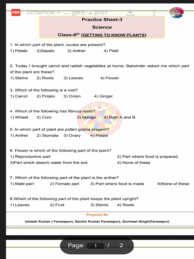 Science Practice Sheet 3-Pages-2.PDF - Google Drive | PDF