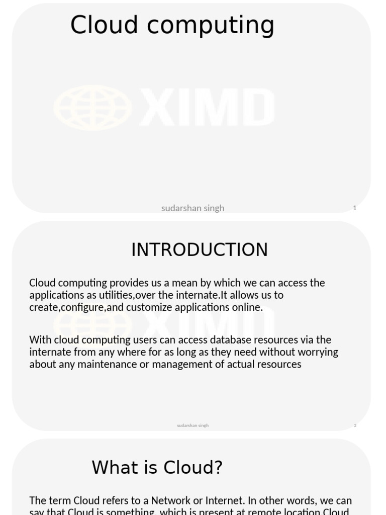 Cloud Computing | PDF