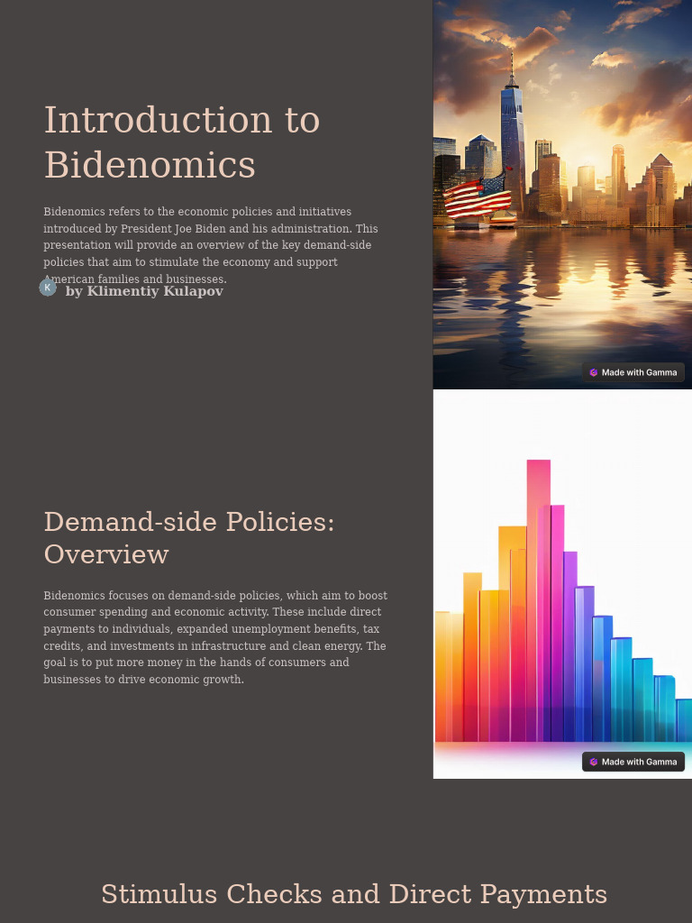 Introduction To Bidenomics | PDF