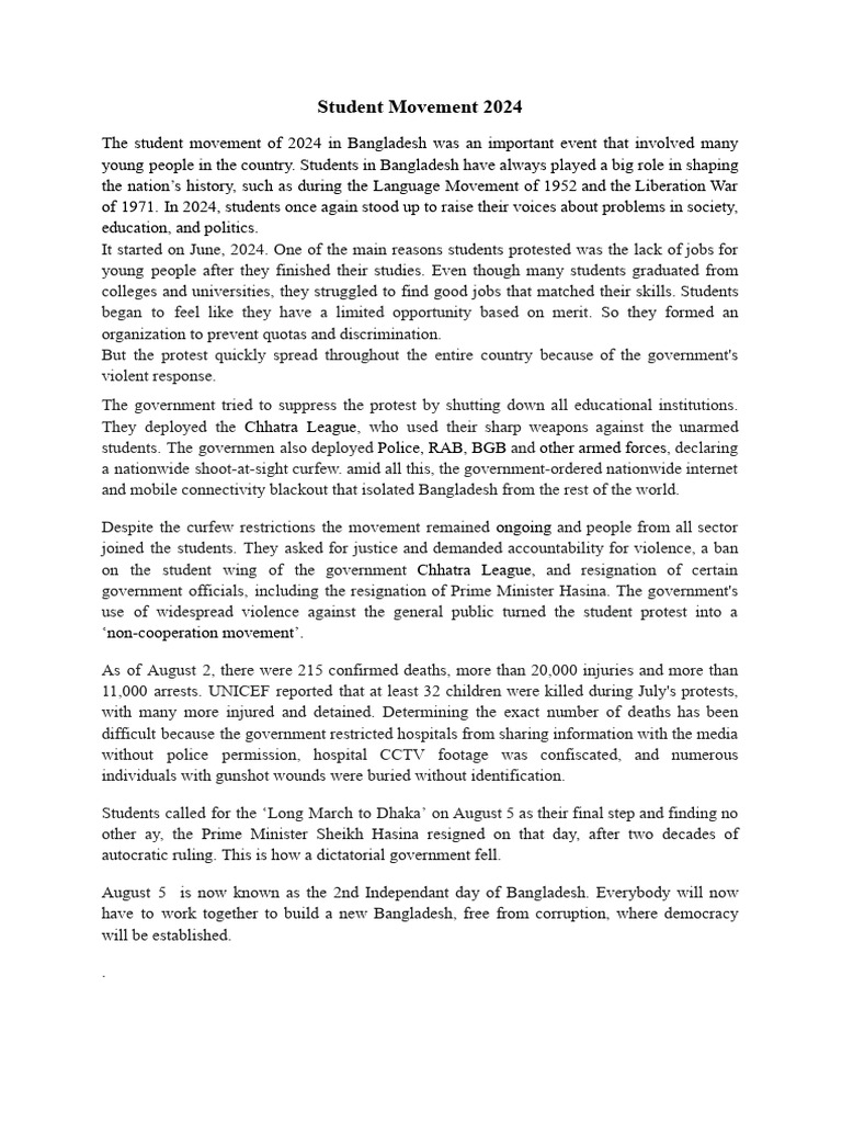 Student Moverment | PDF