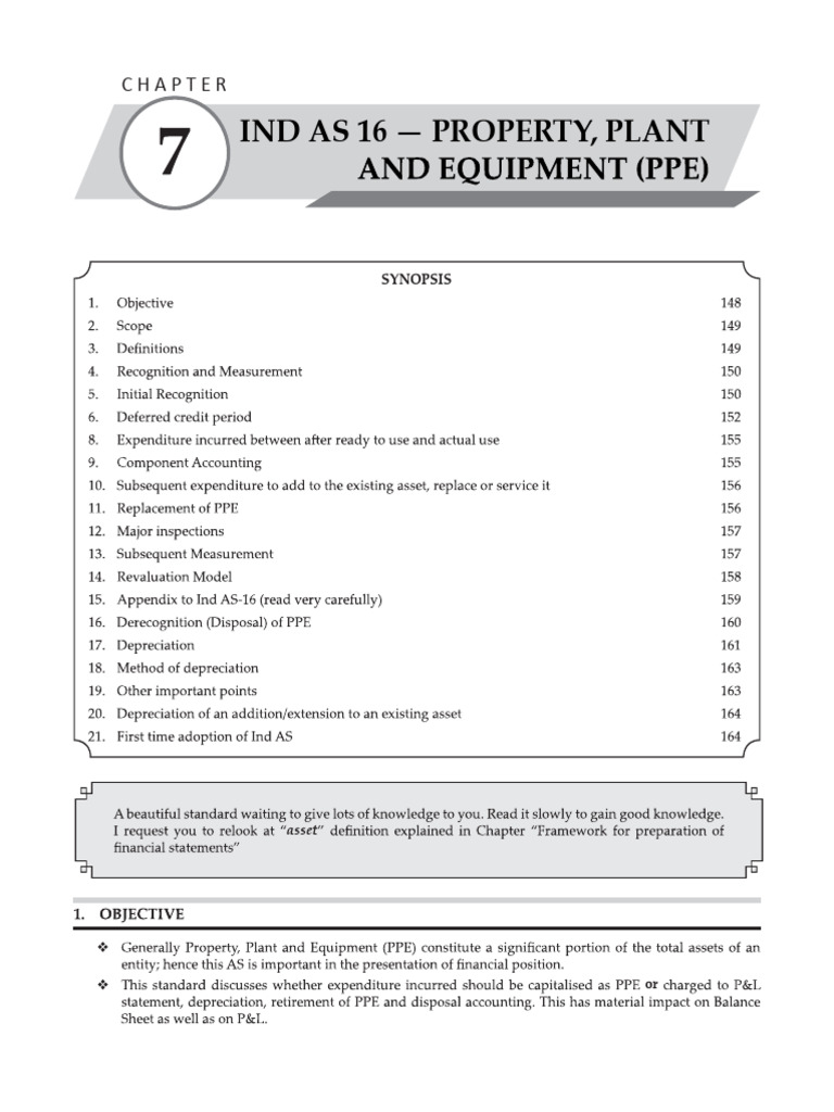 Ind AS 16 PPE 1 | PDF