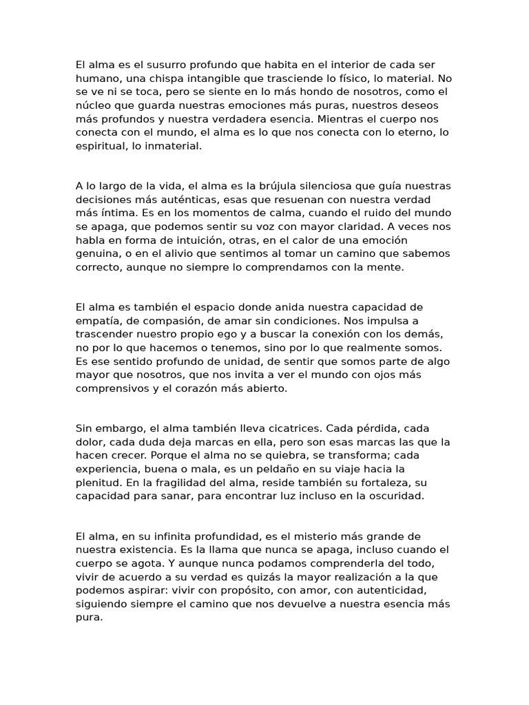 El Alma | PDF