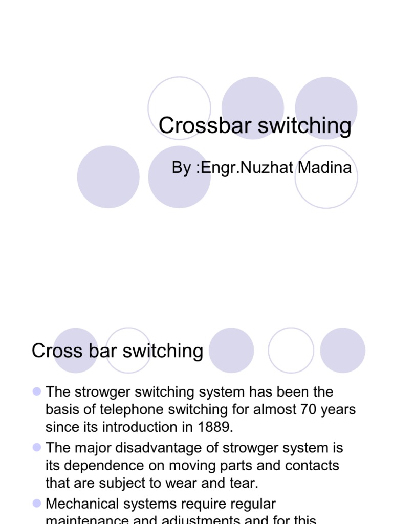 Crossbar Switching | PDF | Telephone Exchange | Relay