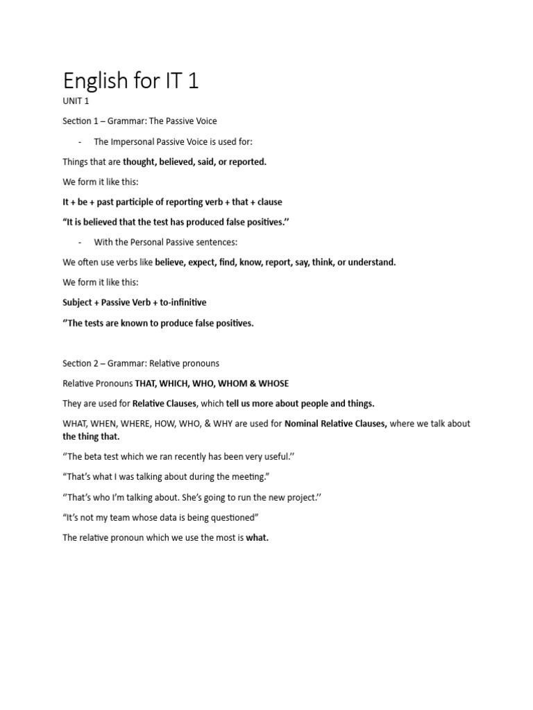 English For IT | PDF