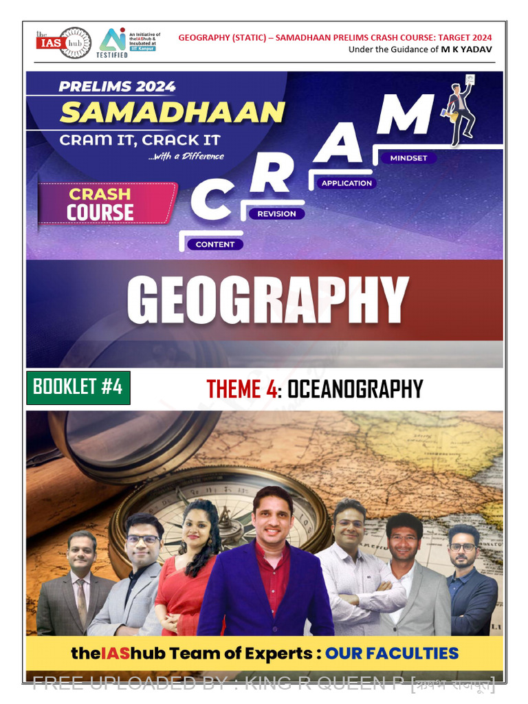 Geography Booklet-4 SAMADHAAN PRELIMS KING R QUEEN P | PDF