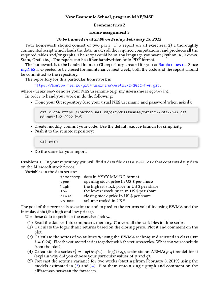 Home Assignment 3 | PDF