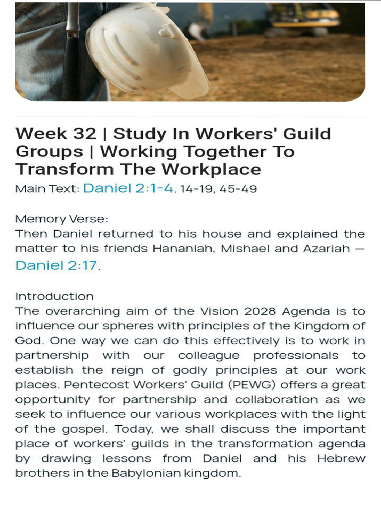 Bible Study Outline - Week 32 11-Aug-2024 08-02-49 | PDF