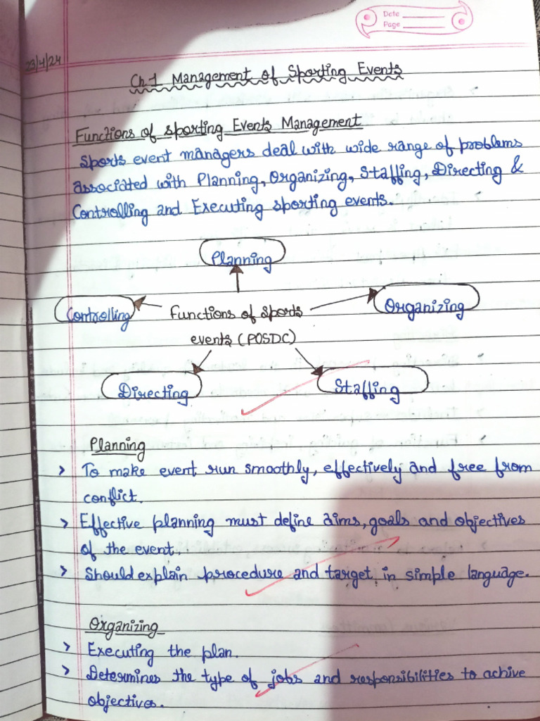 L-1 (Management of Sporting Events) | PDF