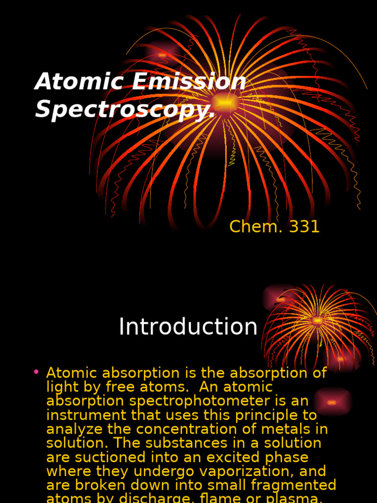 Atomic Emission Spectros | PDF