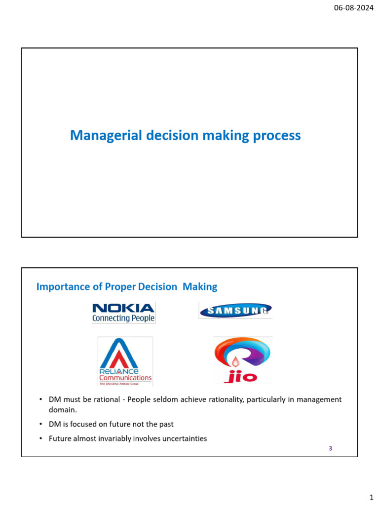 Decision Making-1 | PDF