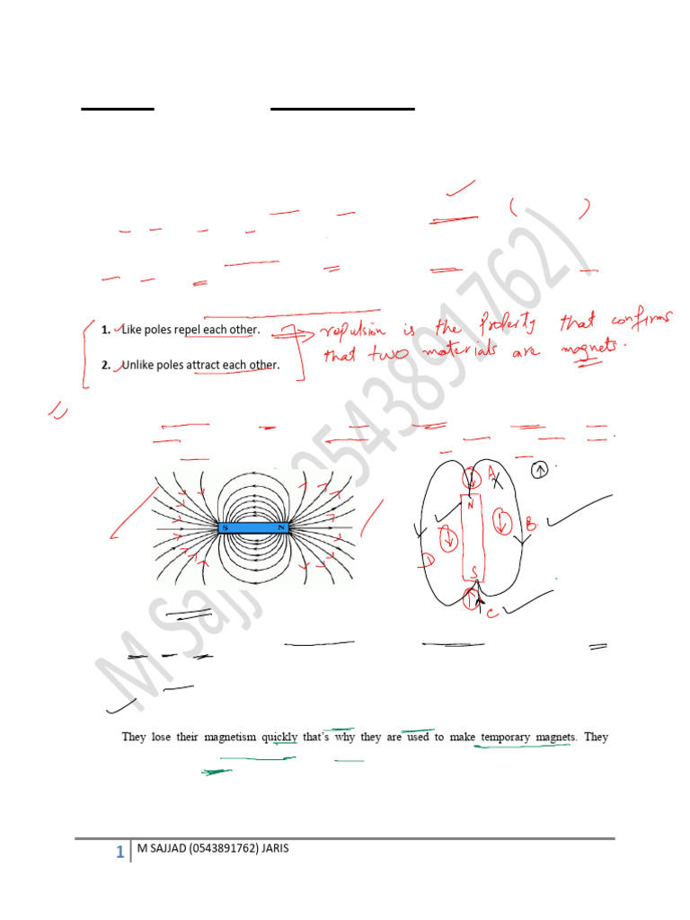 Electricity and Magnetism Igcse MR Notes (1) 3 Feb | PDF ...
