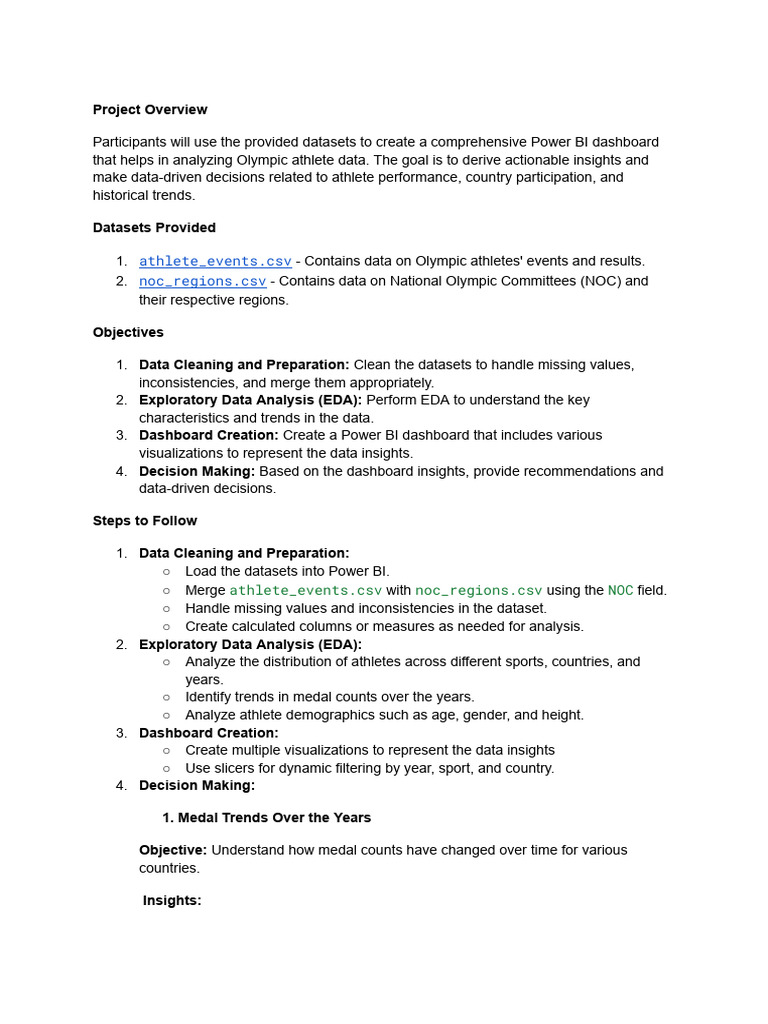 Olympics Analysis | PDF