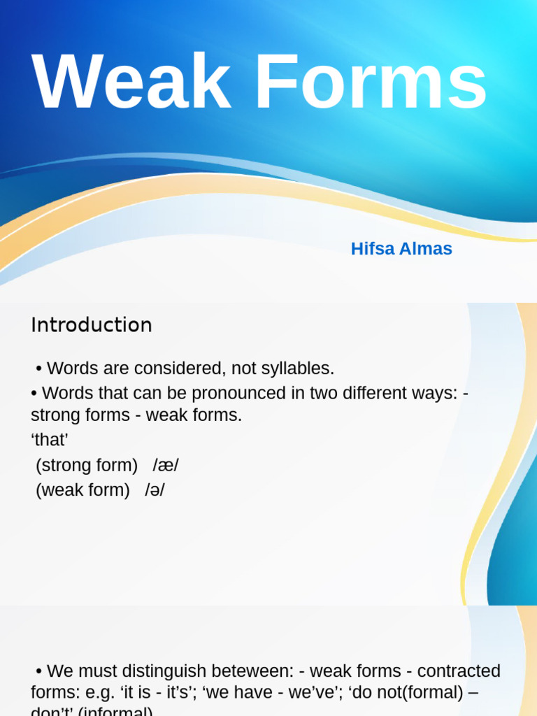 Weak Forms | PDF