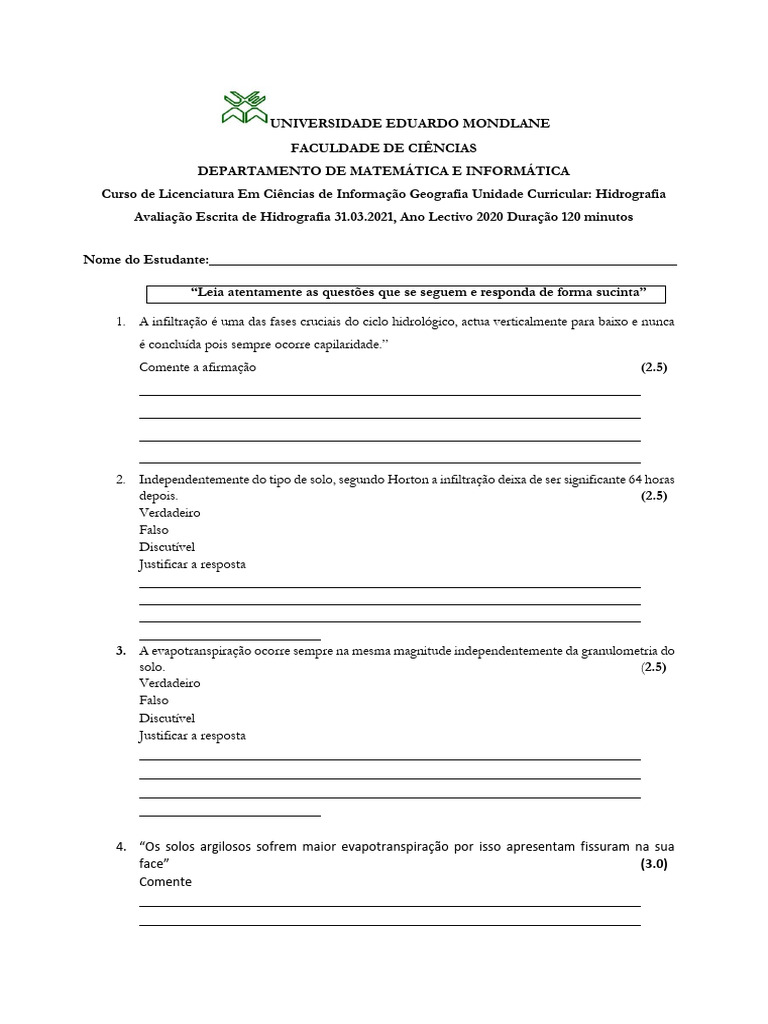 Avaliacao 1 - 2021 | PDF