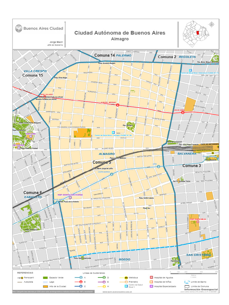 MAPA CIUDAD DE BUENOS AIRES - BARRIO A3 - Almagro - 0 | PDF