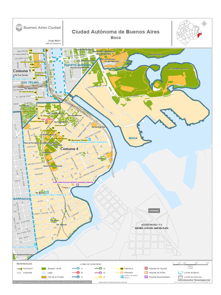 MAPA CIUDAD DE BUENOS AIRES - BARRIO A3 - Boca - 0 | PDF