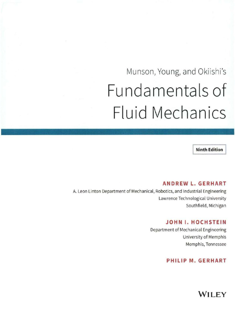Fundamentals of Fluid Mechanics | PDF