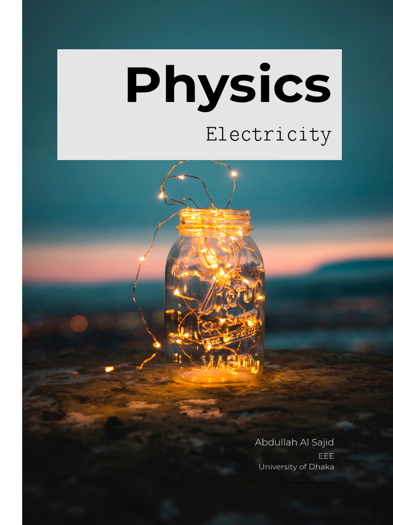 A physics note on electricity | PDF