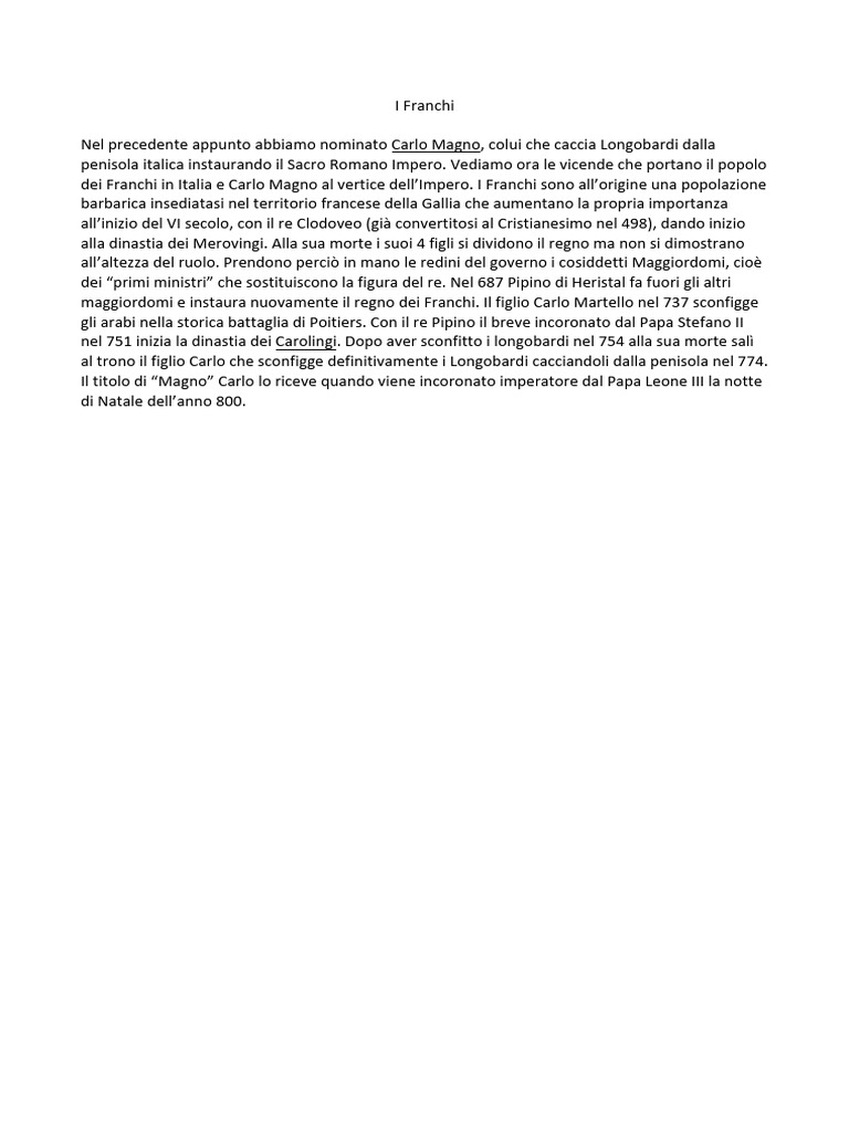I Franchi | PDF