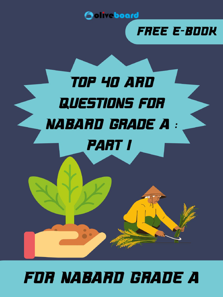 Top 40 Ard Questions For Nabard Grade A Part 1 | PDF