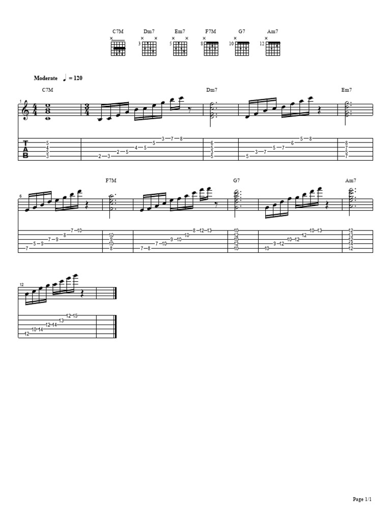 C Major Scale | PDF