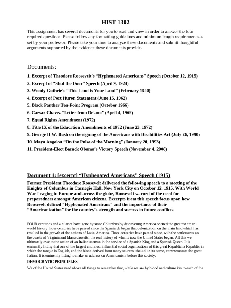 HIST 1302 Course Final (Summer 2022) | PDF