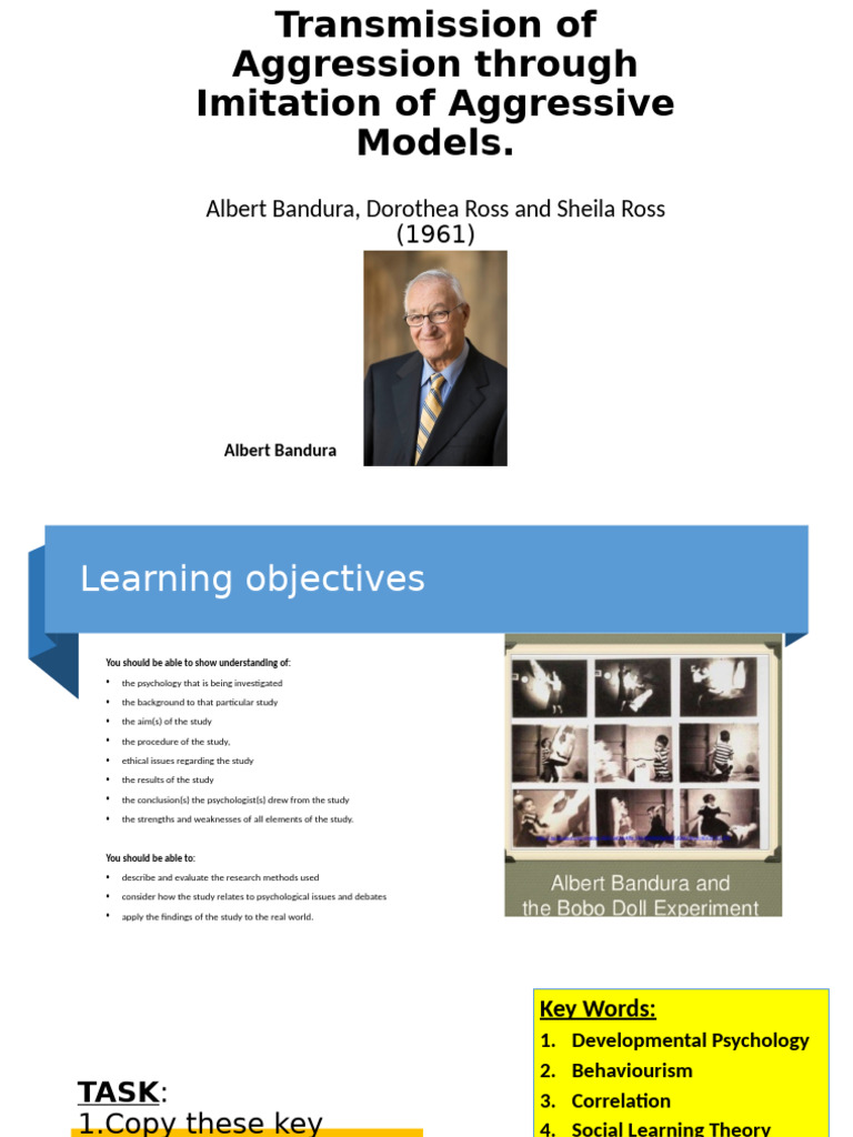 Bandura Et Al. (1961) | PDF