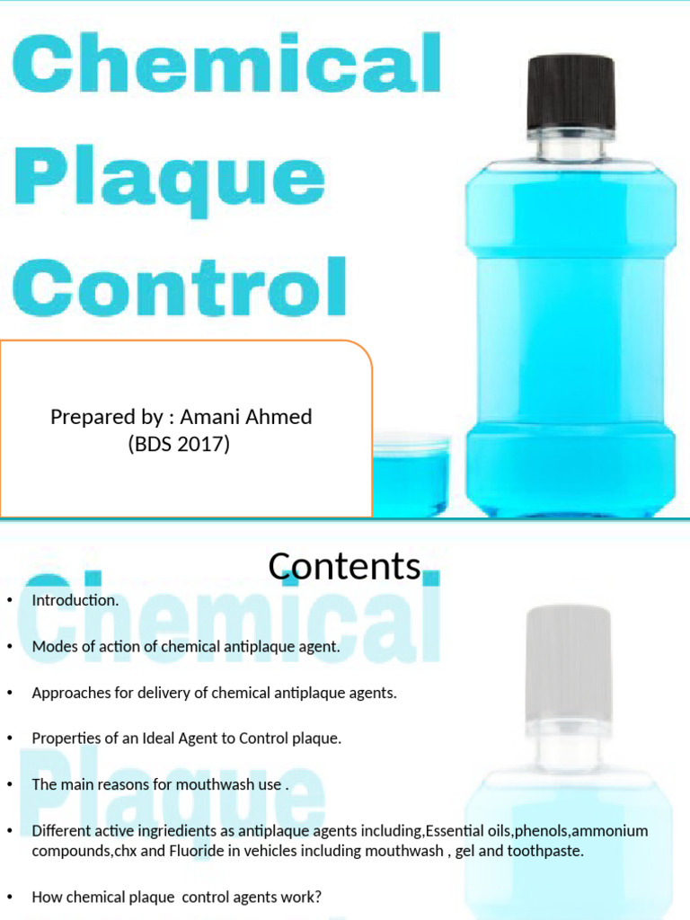 Chemical Plaque Control | PDF | Mouth